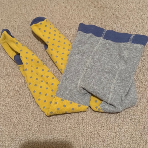 S&J | Accessories | Yellow Spotted Tights | Poshmark